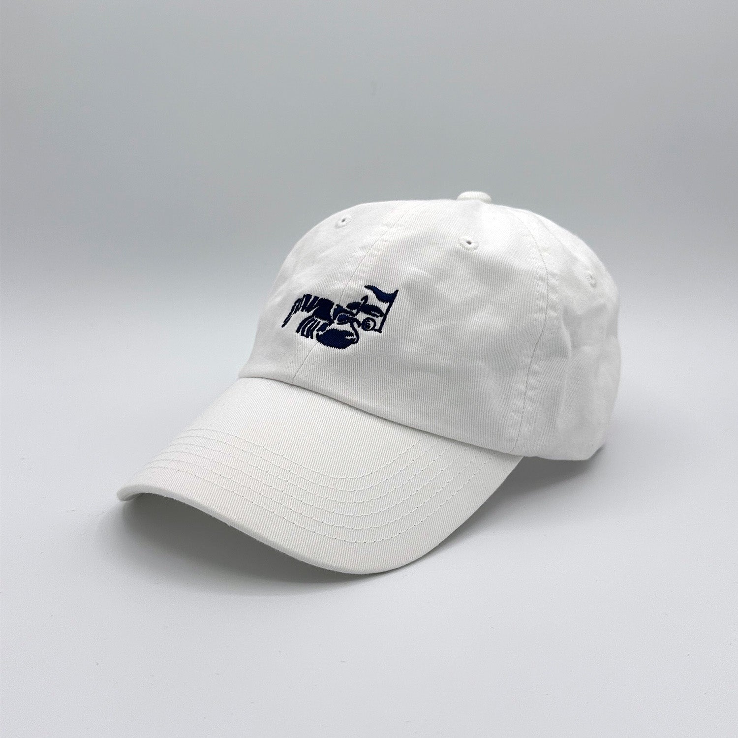 Lobster Cap White (Washed Classic Dad’s Cap) [HWCM004] – Yellow Lobster